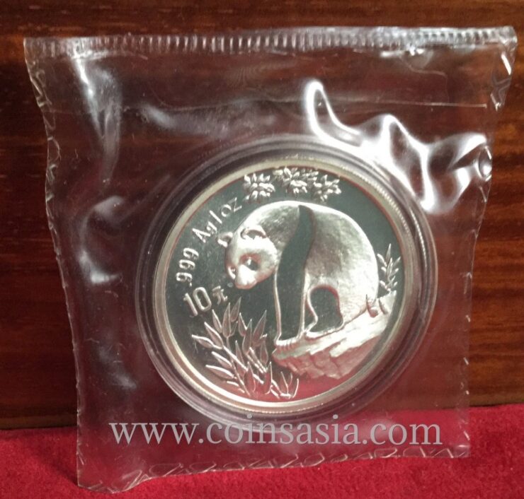 1993 Chinese Silver Panda 10 Yuan Coin (Small Date) – COINSASIA